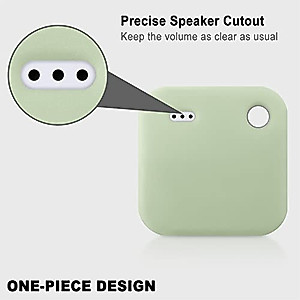 Geiomoo Silicone Case Compatible with Tile Mate 2020, Tile Mate 2018, Protective Cover with Carabiner (Luminous Green)