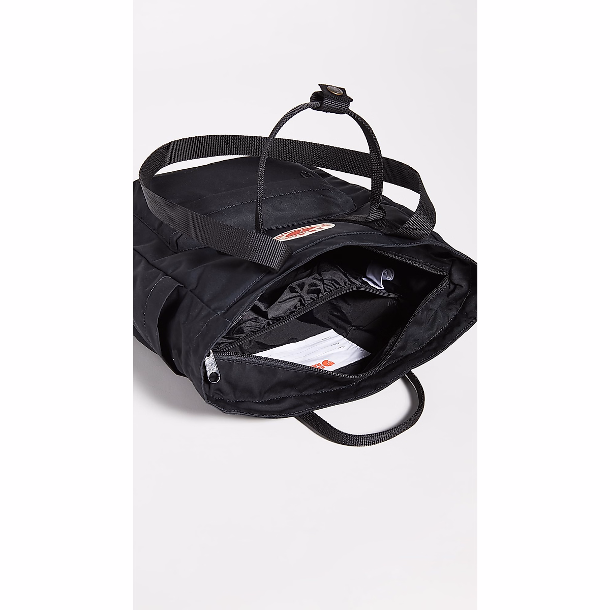 Fjallraven, Kanken Totepack Backpack with 13" Laptop Sleeve for Everyday Use and Travel, Black