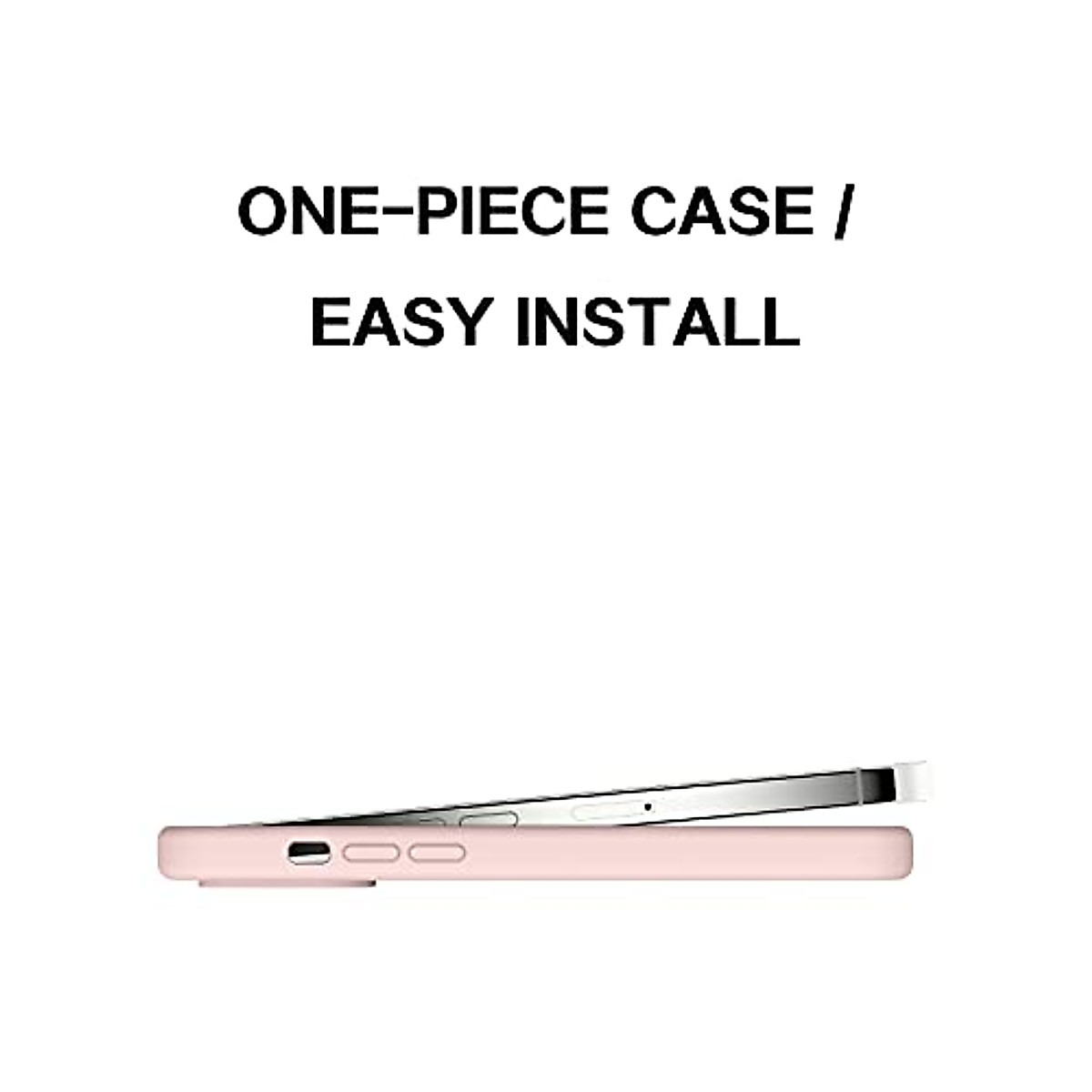 VENINGO iPhone 13 Case,Phone Case for iPhone 13,Slim Fit Liquid Silicone Soft Gel Rubber Lightweight Microfiber Lining Shockproof Anti-Scratch Protective Phone Cover for iPhone 13 6.1'' 2021,Pink Sand