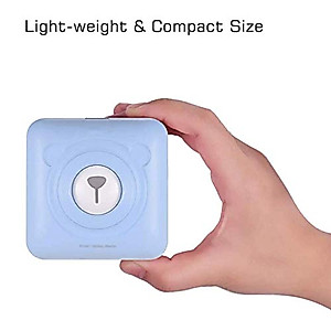 XXXDXDP Portable Pocket Printer Mini Thermal Sticker Receipt Retro-Style Photos, Mini Life Assistant, Good Gift (Color : E)