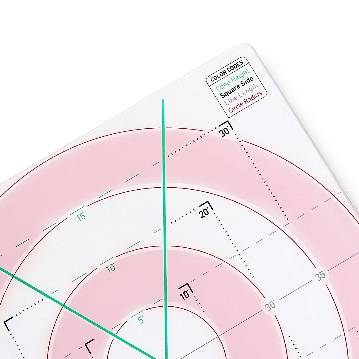 Hexers Spell Effects Damage AOE Template, Compatible with Dungeons and Dragons D&D DND Pathfinder RPG, templates for Line Cone Square or Circle Spells, converts inches to in Game feet