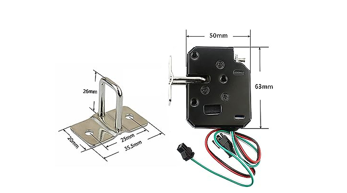 Small Electromagnetic Lock DC12V/2A - Secure Cabinet & Locker Lock