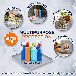 Silicone Washer and Dryer Top Protector Mat – 25.5“ x 23.6" Non-Slip Laundry Top Cover – Heat-Resistant Waterproof Protection – Multipurpose Silicone Mat