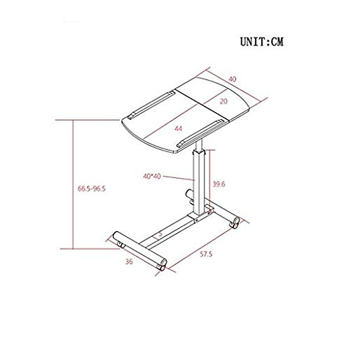 TREXD Computer Desk, Student Multifunctional Desk with Folding Desk Portable Home, Simple and