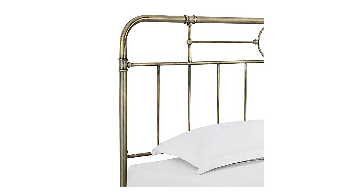 Vintage King Size Metal Bed Frame - Walker Edison