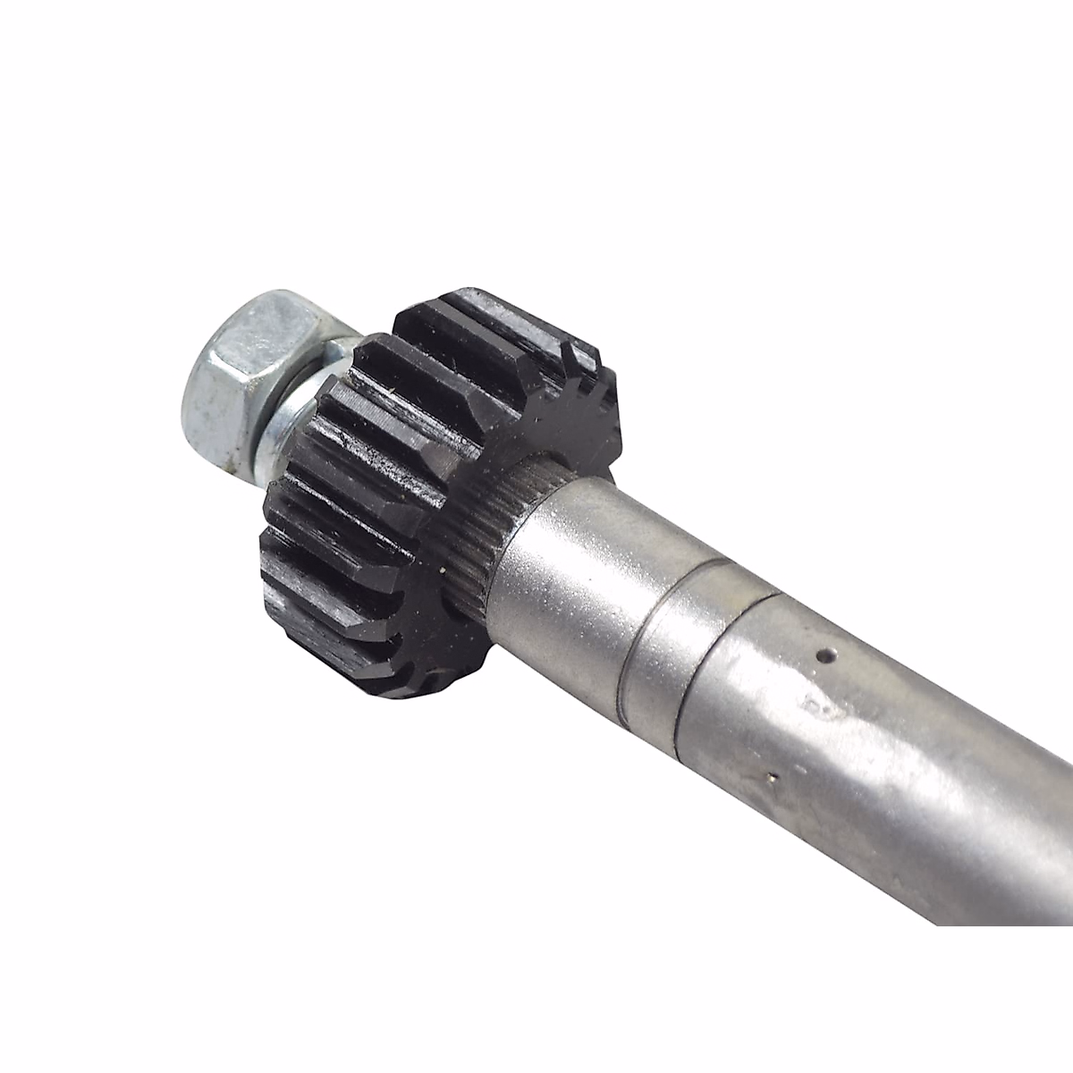 AlveyTech Steering Gear Assembly for Coleman KT196 96cc 6.5 Hp Go-Kart - Replacement Parts Kit Includes Gearbox, 17.8" Steel Shaft, Tie Rod (2), Ball Joint (2), and Rubber Boots, Also fits CK196-T