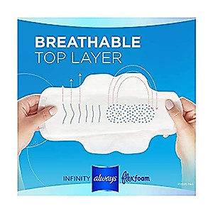 Always Infinity Pads - Heavy Flow without Wings Unscented , 32 Count (Pack of 1)