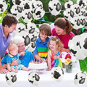 100PCS 12'' Funny Cow Print Latex Balloons Perfect For Birthday Party Christmas Day Father Mather Gift Supplies Decorations