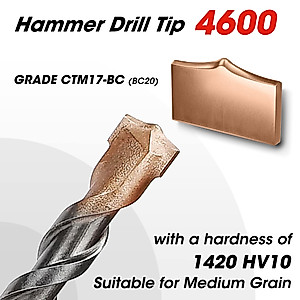 WORKPRO 8-Piece SDS-plus Drill Bit Set, Carbide Tip, SDS+ Rotary Hammer Drill Bit Set with Storage Case for BRICK, CEMENT, STONE & CONCRETE