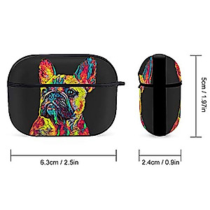 Cute French Bulldog Airpods Case Cover for Apple AirPods Pro Cute Airpod Case for Boys Girls Silicone Protective Skin Airpods Accessories with Keychain