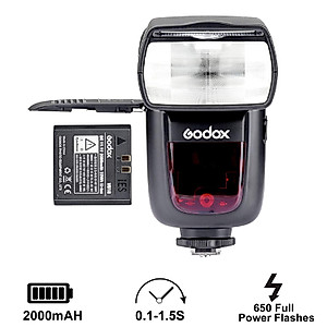 GODOX V860II-S Kit HSS 1/8000s GN60 2.4G TTL 1.5s Recycle Time Li-ion Battery Camera Flash Speedlite Light Compatible for Sony Camera & Color Filters & Diffuser (V860II-S)