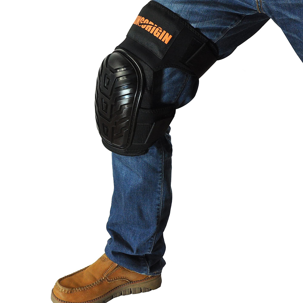 KINGORIGIN 2 Piece Professional Knee Pads for Work, Construction Gel Knee Pads Tools, With Heavy Duty Foam Padding And Anti-Slip Straps For Indoor and Ourdoor Use