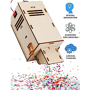 Poraxy 4 Set STEM Kits for Kids Ages 8-10, Science Experiment Projects Building Kits, Wooden 3D Puzzles, Educational Building Toys for Ages 8-12-13, Gifts for 8,9,10,11,12 13 Year Old Boys and Girls