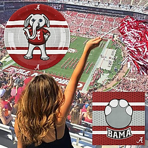 Havercamp University of Alabama Party for 24. Includes 24 Lg. Plates & 32 Luncheon Napkins. Party with Big Al! For Graduation, Tailgate, Birthday, or any Roll Tide Event