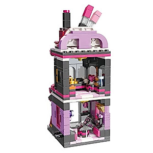 Apostrophe Games Cosmetic Shop Themed Building Block Set (348 Pieces) Model City Store for Kids and Adults