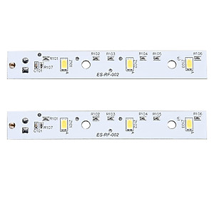 Yubunt WR55X26671 Refrigerator LED Light Board is Compatible with GE Freezer, with Replacement Part Numbers PS11767930, EAP11767930, LED3344588, AP6035586, 4468532. New Upgrade (2Pcs)