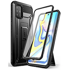 SUPCASE Unicorn Beetle Pro Series Designed for Samsung Galaxy A51 Case (Not Fit A51 5G Version), Full-Body Rugged Holster & Kickstand Case with Built-in Screen Protector (Black)