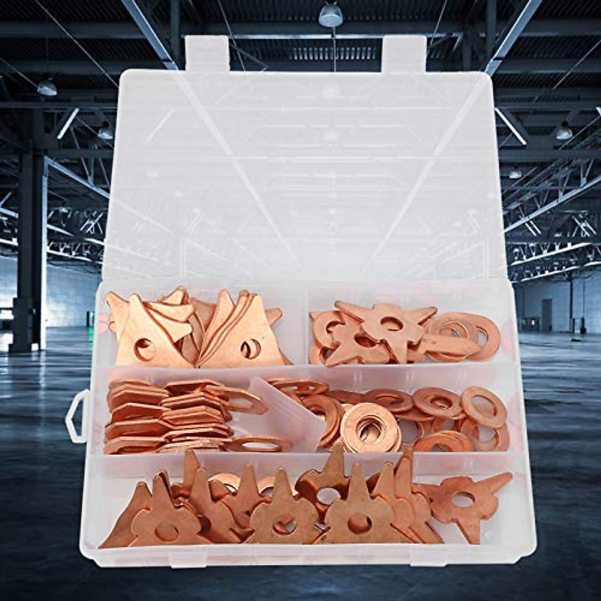 Dent Pulling Rings, 110pcs Dent Pulling Puller Rings Triangle OT Round for Car Body Welding Repair Tool Set Weld kit Dent Puller Rings