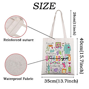 WSNANG Ultrasound Technologist Tote Bag Ultrasound Tech Gift RDMS Grad Reusable Grocery Bag Ultrasound Tech Graduation Gift (Ultrasound TB)