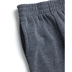 Quad Seven Boys' Active Sweatsuit - 2 Piece Fleece Zip Hoodie Sweatshirt and Sweatpants - Basic Solid Jogger Pants Set (2T-7), Size 7, Charcoal