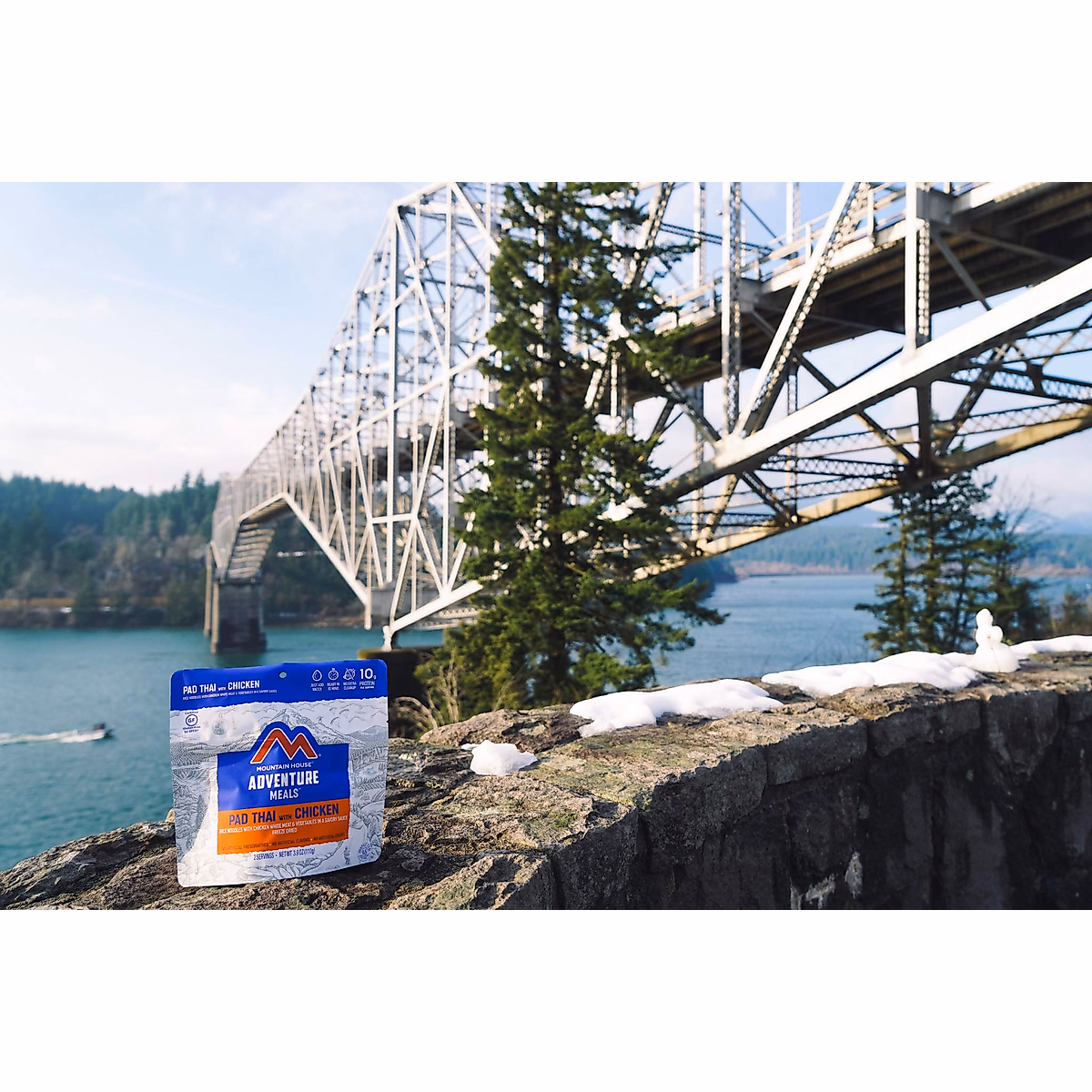 Mountain House Pad Thai with Chicken | Freeze Dried Backpacking & Camping Food |2 Servings | Gluten-Free & Breakfast Skillet | Freeze Dried Backpacking & Camping Food | 2 Servings | Gluten-Free