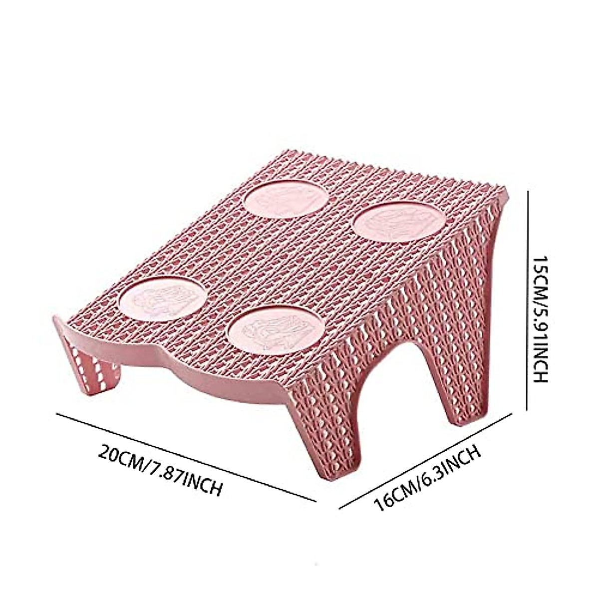 DAMJTLM Plastic Shoe Slots Shoe Rack High Heel Shoe Box Stand Storage Organizer