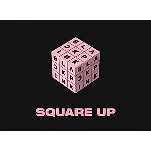BLACKPINK - [Square Up] 1st Mini Album Black Ver CD+Booklet+PhotoCard+SelfieCard+Lennticular Lyrics+Postcard K-POP Sealed