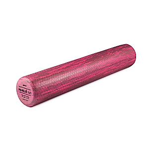 OPTP PRO-Roller Soft Density Foam Roller – Low Density Soft Foam Roller for Physical Therapy, Pilates Foam Roller and Yoga Foam Roll Exercises, and Muscle Recovery - Pink 36" x 6"