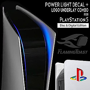 Power Light Decal and Underlay Sticker Combo for PS5 Playstation 5 (Blue)