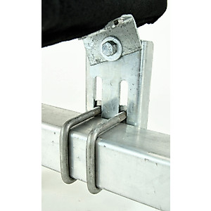 Sturdy Built (2)- 12" Tall Boat Trailer Bunk Brackets Heavy Duty Double U Bolt Swivel Top