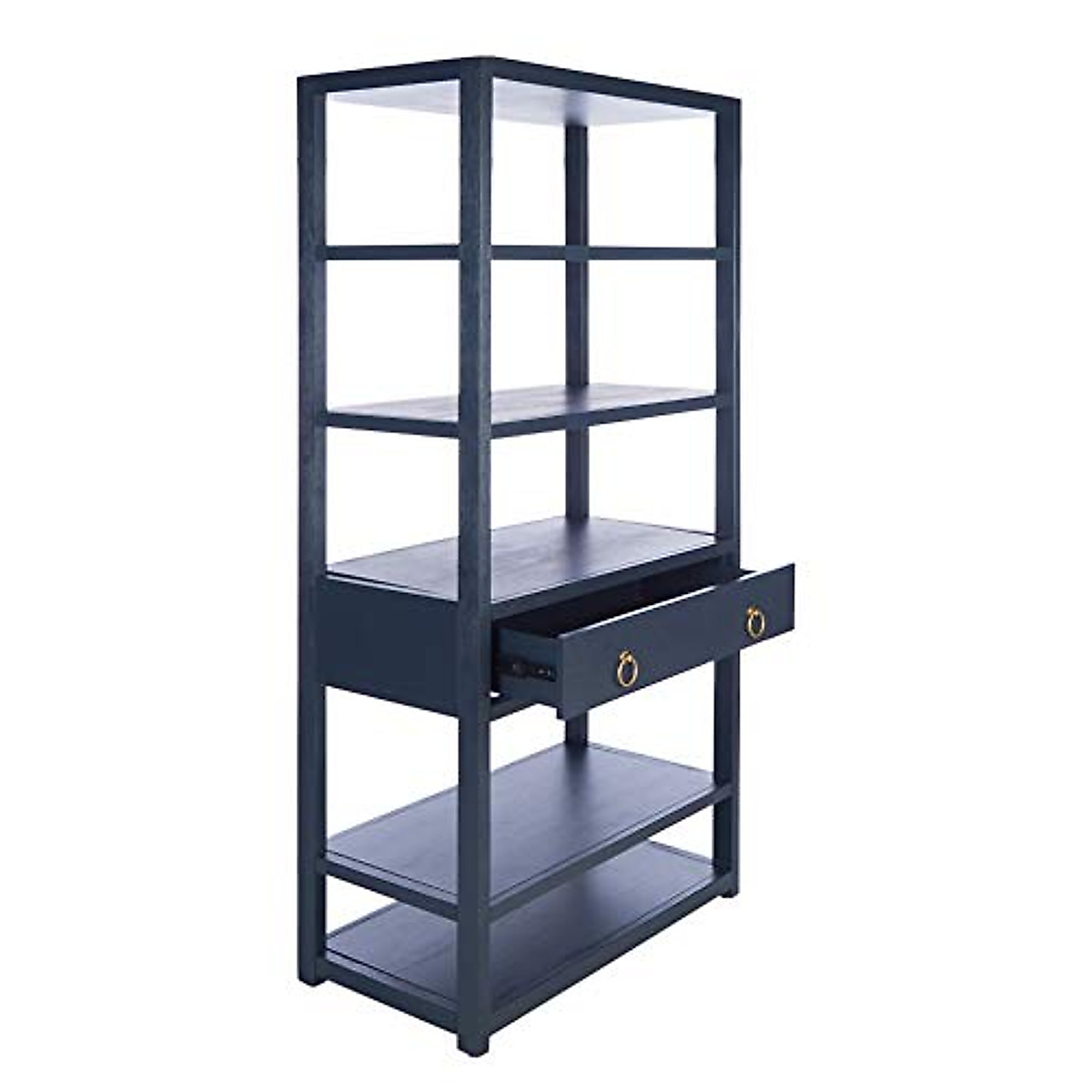 Safavieh Home Collection Johni Navy and Gold 5-Shelf Storage Etagere