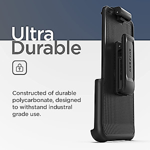 Encased Thin Armor Designed for iPhone 13 Mini Belt Clip Case, Slim Fit Phone Case with Holster (iPhone 13 Mini)