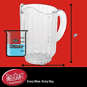 Tablecraft 60 oz San Plastic Pitcher
