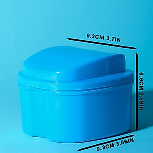 Home False Guard With Bath Denture Strainer Holder Guard Brace Travel Brush Basket Storage Mouthguard Container Rinsing Accessories Travel Outdoor Denture For Teeth Sugar Holder Container