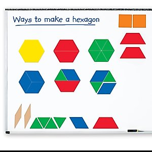 Learning Resources Giant Magnetic Pattern Blocks,6 W in