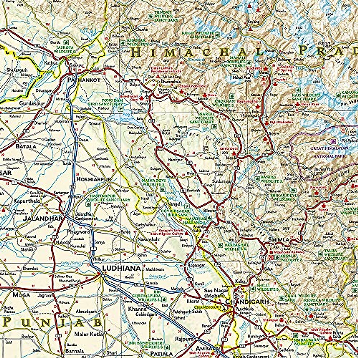 India Northwest Map (National Geographic Adventure Map, 3013)