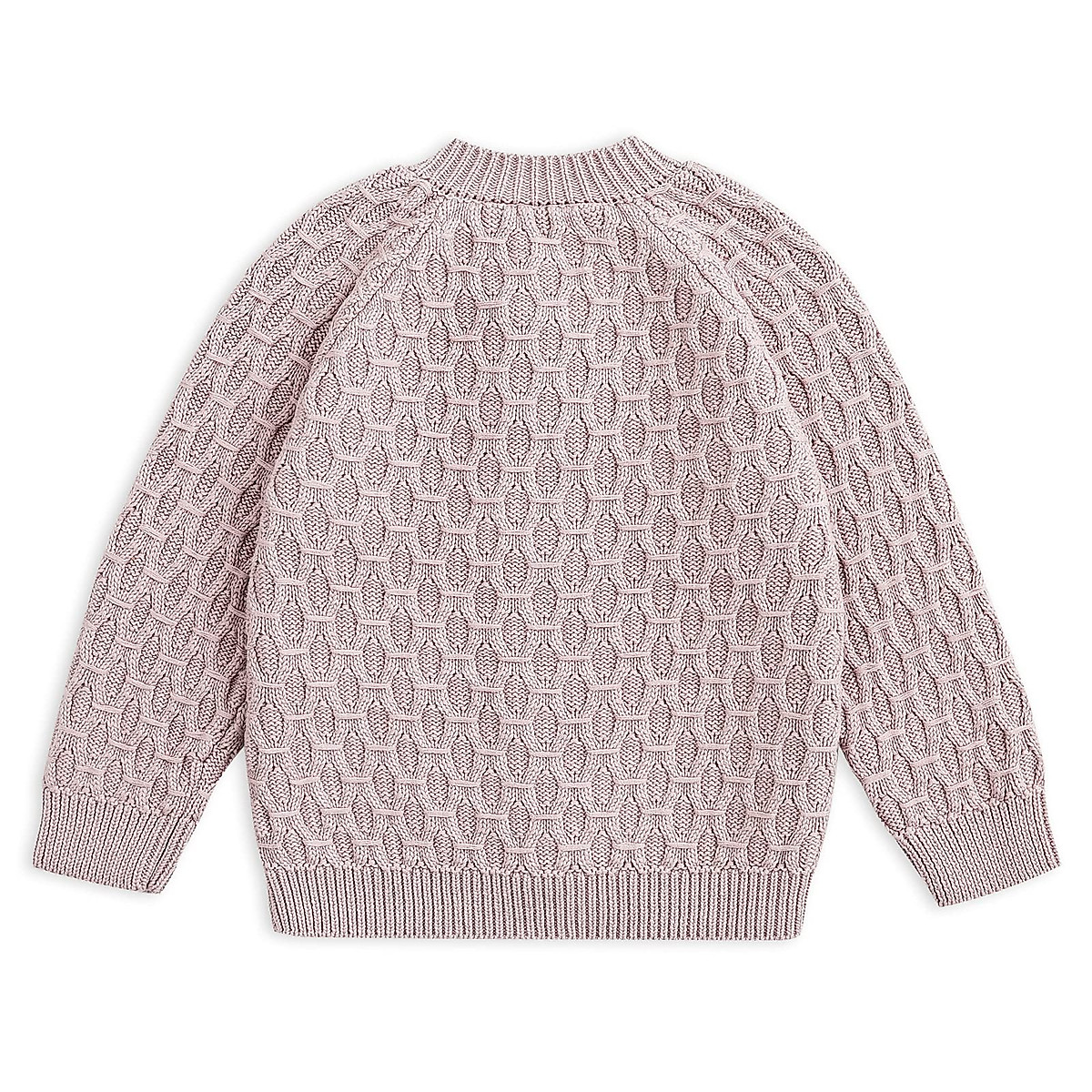 Simplee kids Baby Sweater Cable-Knitted White Baby Unisex Cardigan for Autumn Fall 18-24 Months