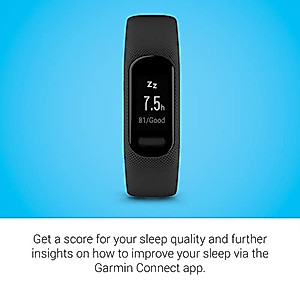 Garmin vívosmart® 5, Fitness Tracker, Long-Lasting Battery, Simple Design, Black Large