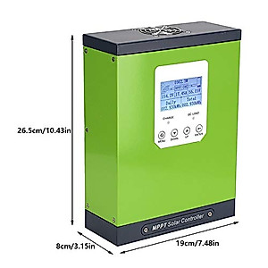 SUNNYSKY Solar MPPT Solar Charge Controller 12V/24V/48V 60A Solar Charge Controller for Lithium Battery and Lead-Acid Batteries with Intelligent LCD Display