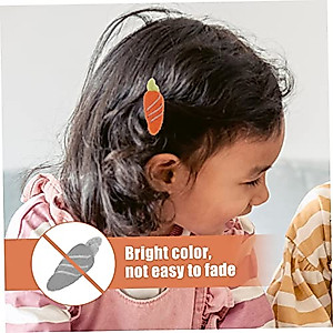 IMIKEYA 20 Pcs Felt Carrots Crafts Supplies Cap Decorations Christmas Garland Wool pom pom Felt Carrot Brooch Wool Felt Hairpin Accessories DIY Charm Clothes DIY Material