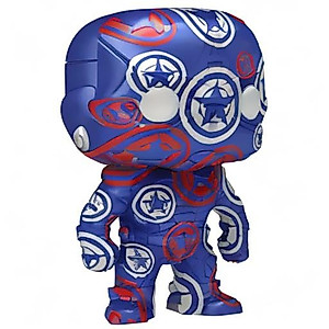 Captain america Marvel Patriotic Age (Art Series) - Pop! & Tee Men's Funko Pop! Standard M