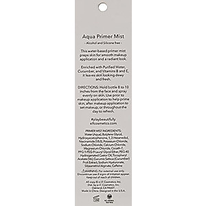Elf Cosmetics 57028 Aqua Beauty Primer Mist Clear, 3.5 Ounce