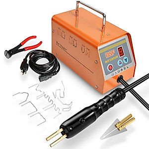 OIMERRY Plastic Welder Kit with 800pcs Hot Staples, 5-Level Adjustable Power, 110V Hot Stapler Bumper Plastic Repair Welding Kit