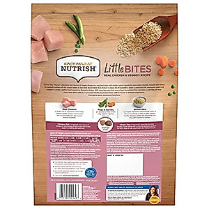 Rachael Ray Nutrish Little Bites Dry Dog Food, Chicken & Veggies Recipe for Small Breeds, 6 Pounds