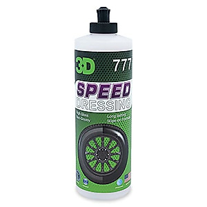 3D Speed Tire Shine - Long Lasting, High Shine, Easy Application - Non-Greasy Water Based Protectant 16oz.