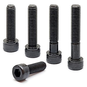 MonsterBolts - 1/4"-28 x 5/8" Socket Head Screws, Alloy Steel, Black Oxide, 20 Pack