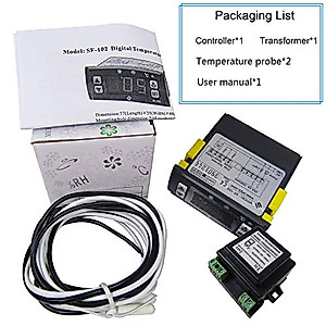 MXBAOHENG Electronic Temperature Controller SF-102 Digital Display Freezer Thermostat 110V