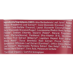 Desert Essence Organics Shampoo for Shine Enhancing, Red Raspberry 8 oz.