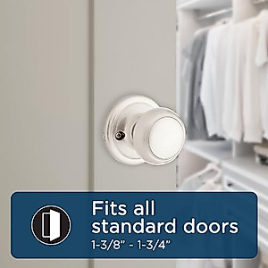 Weiser Lock GA12 T15 Knob Dummy Welcome Home Satin Nickel