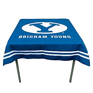 College Flags & Banners Co. Brigham Young Cougars Logo Tablecloth or Table Overlay